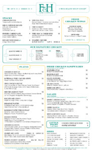 Menu | Frog and the Hen